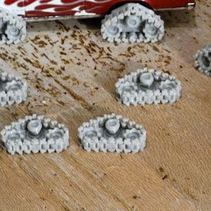 Half Tracks for Custom 1/64 Scale Cars, 3d Printed. 8 Items All ...
