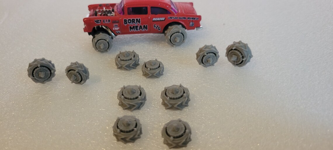 Aggressive Wheels for 1/64 Scale, 3d Printed. 12 Items All Together ...