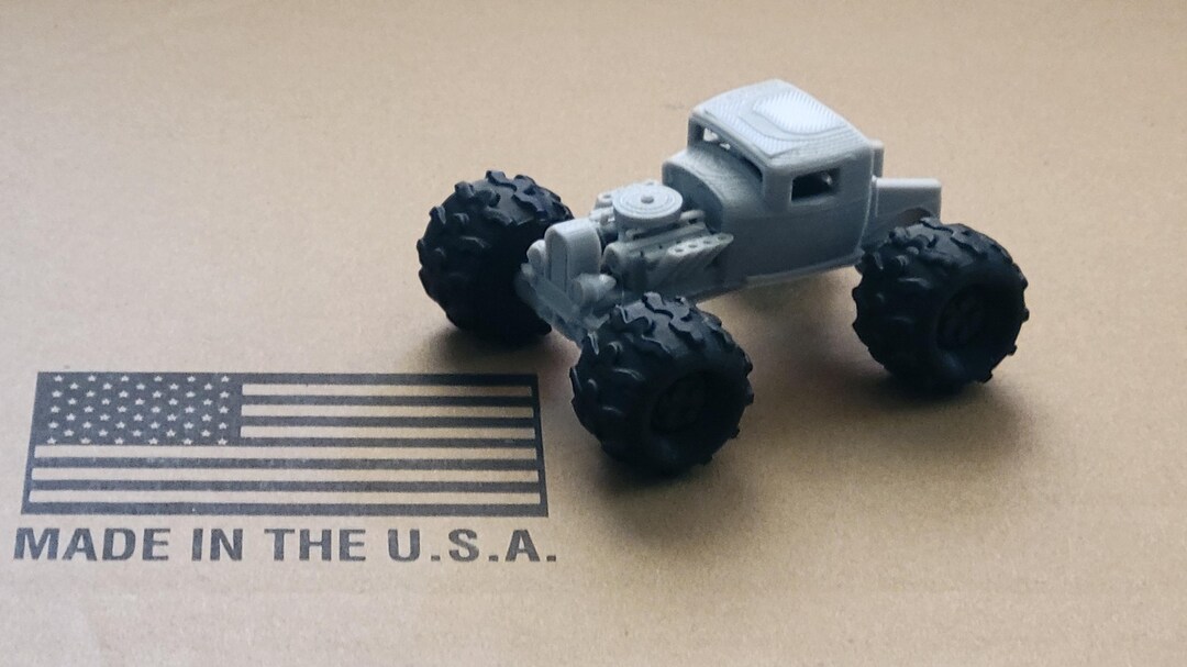 Custom Made 3d Printed Rat Rod. Wheels Do Roll 1/64 Scale. 3 Colors to ...