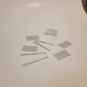 Bendable Cuttable Mesh Window Screens, for 1/64 Scale 9 Items. 3d ...
