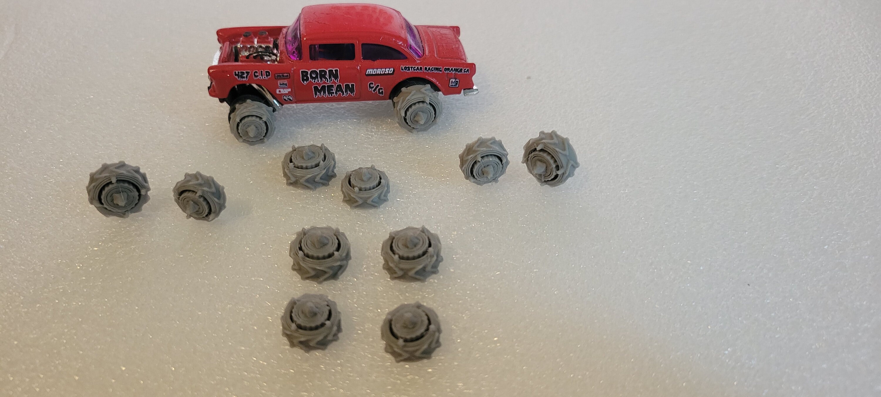 Aggressive Wheels for 1/64 Scale, 3d Printed. 12 Items All Together ...