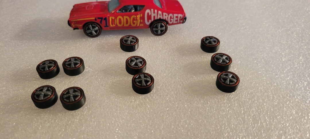 Gasland, Custom, Red-line Inspired Tires With Hole in Center 1/64 Scale ...