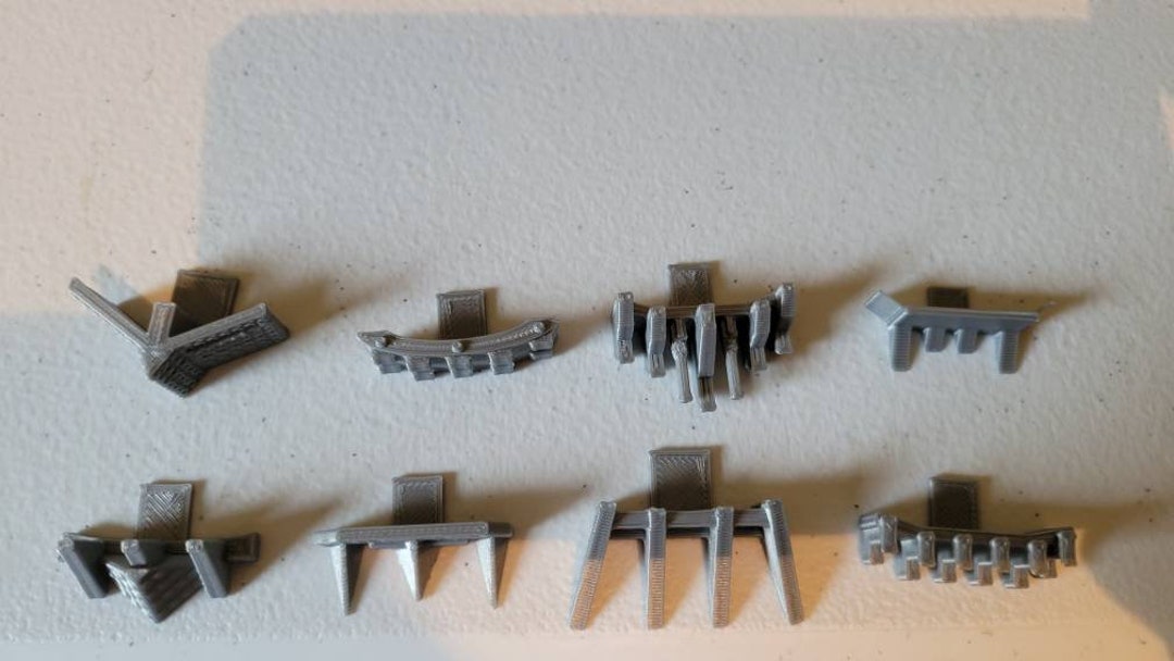 Front Ram Pack 8 Items. 1/64 Scale Silver 3d Printed. - Etsy