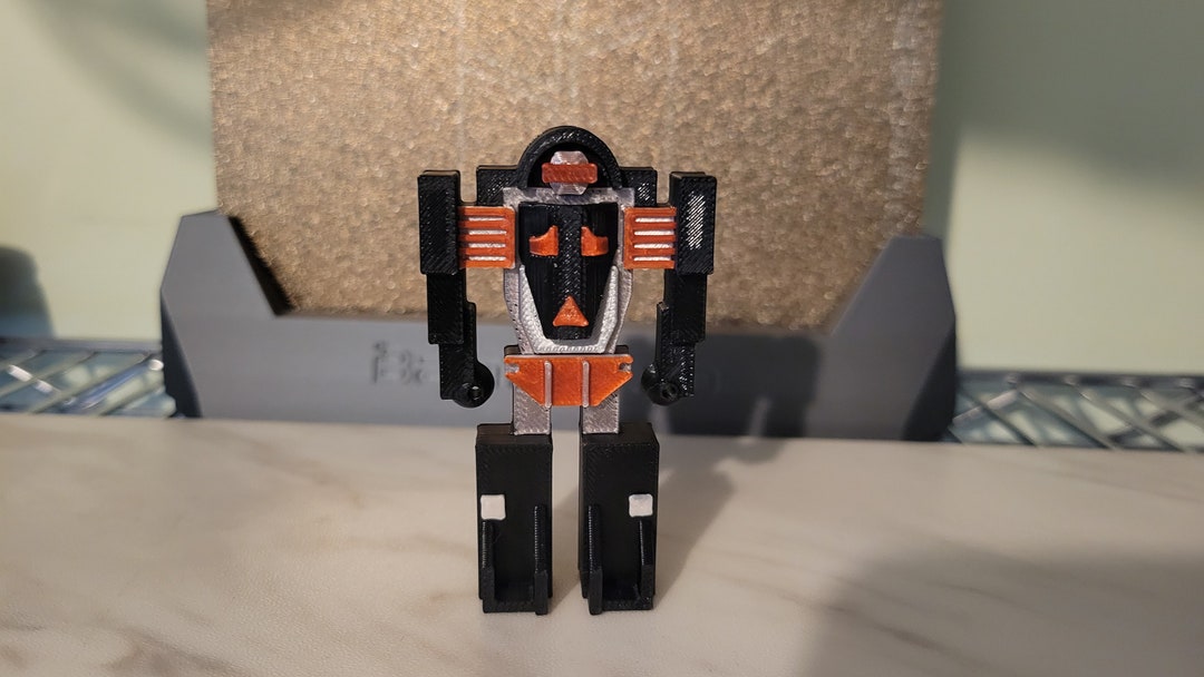 Gobot Inspired Crasher 1/64 Scale 3D Printed, Solid Does Not Have ...