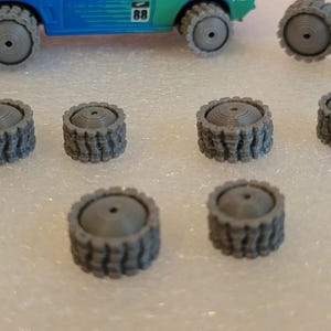 Moon Wheels for 1/64 Scale, 3d Printed. 12 Items All Together. Two ...