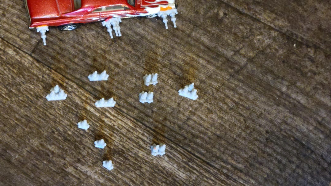 Sponson Side Machine Guns 3d Printed. for 1/64 Scale Cars. Car Not for ...