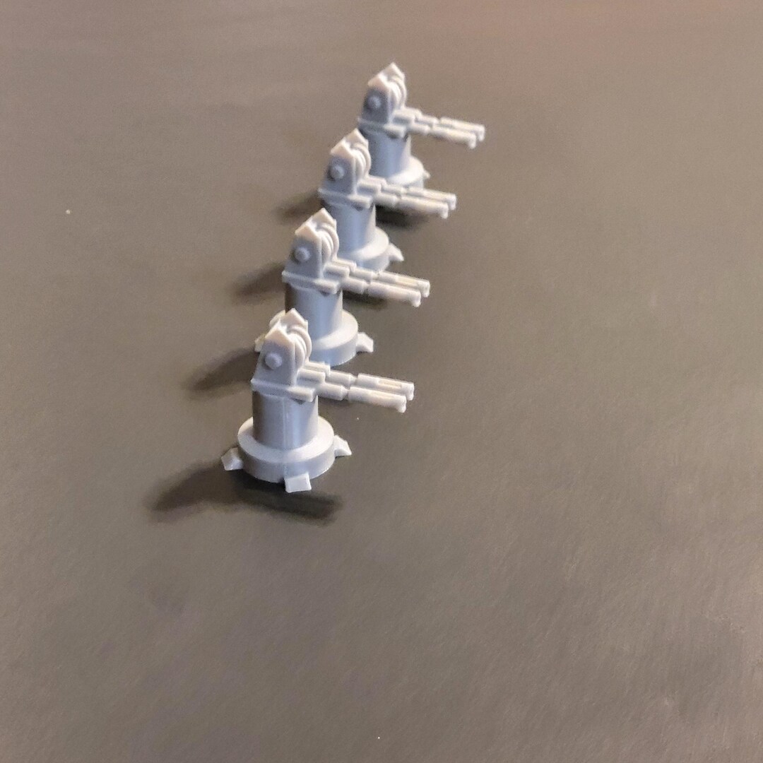 Gurdian Battle Turrets for 1/64 Scale. 3d Printed. 4 Items All Together ...