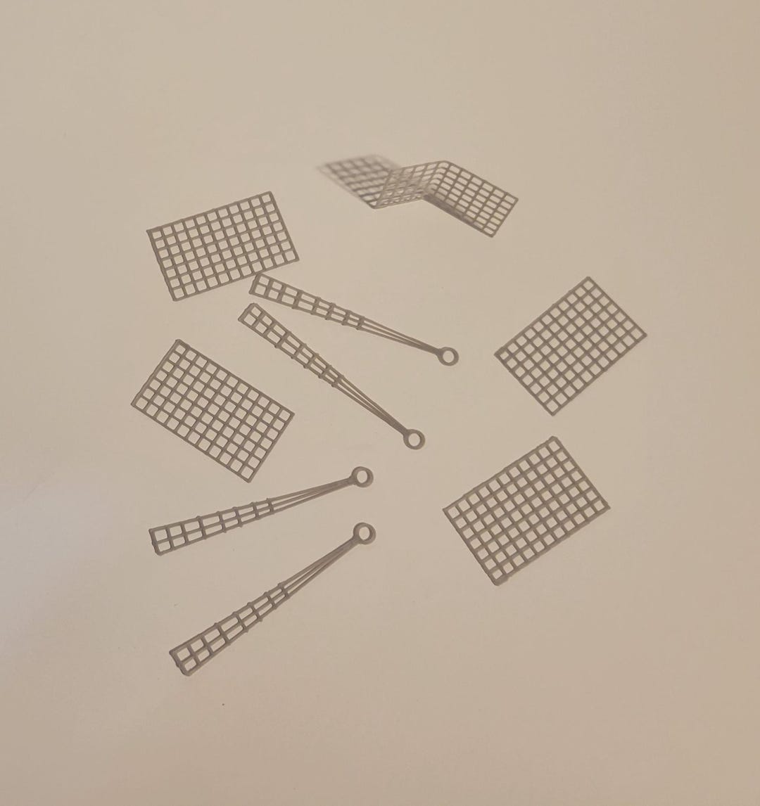 Bendable Cuttable Mesh Window Screens, for 1/64 Scale 9 Items. 3d ...