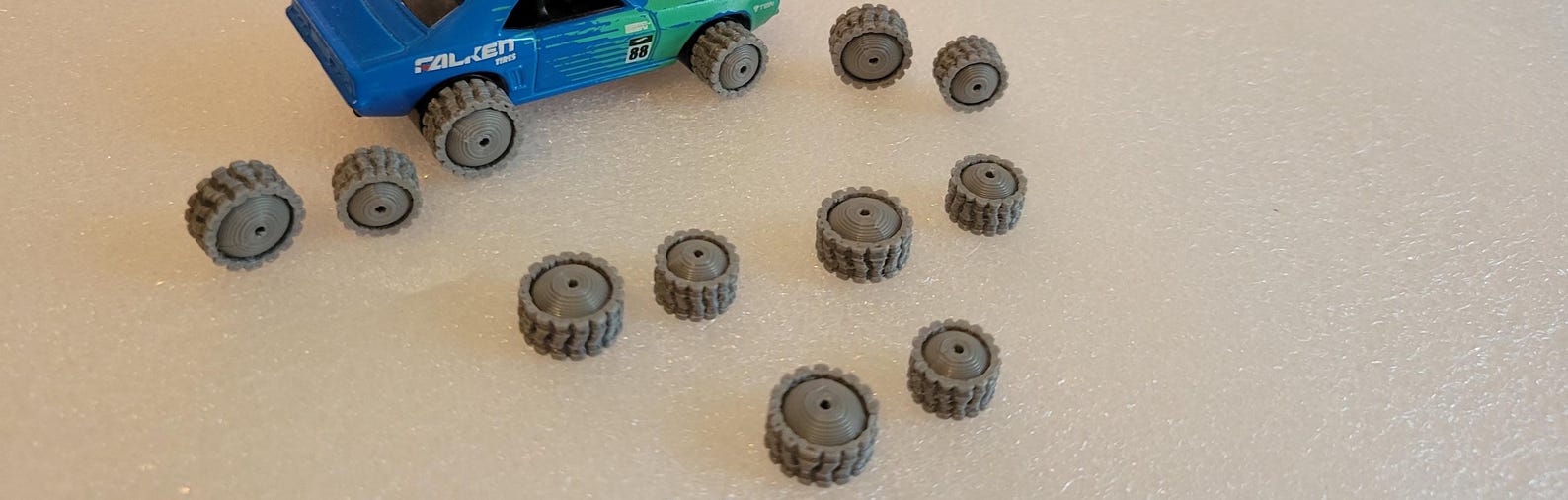 Moon Wheels for 1/64 Scale, 3d Printed. 12 Items All Together. Two ...