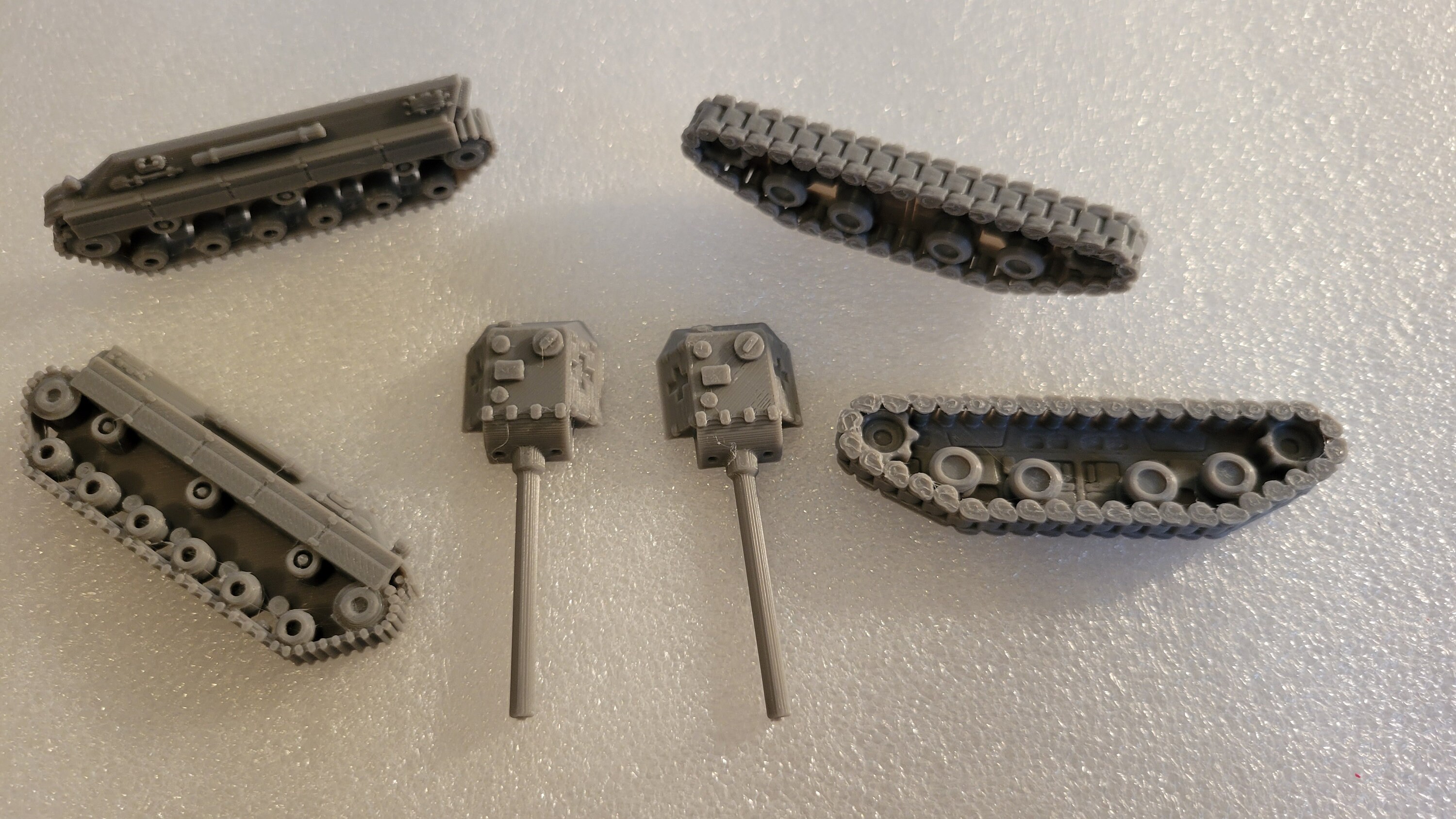 New Tank Tracks and Tank Turrets V3 for 1/64 Scale, 3d Printed. 6 Items ...
