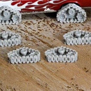 Half Tracks for Custom 1/64 Scale Cars, 3d Printed. 8 Items All ...