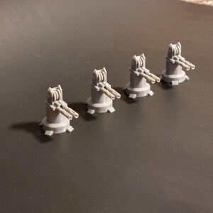 Gurdian Battle Turrets for 1/64 Scale. 3d Printed. 4 Items All Together ...