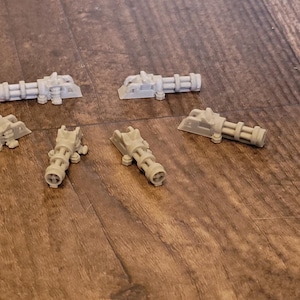 Grand Brutus Rail Guns for Custom Models .3d Printed, 6 Items All ...