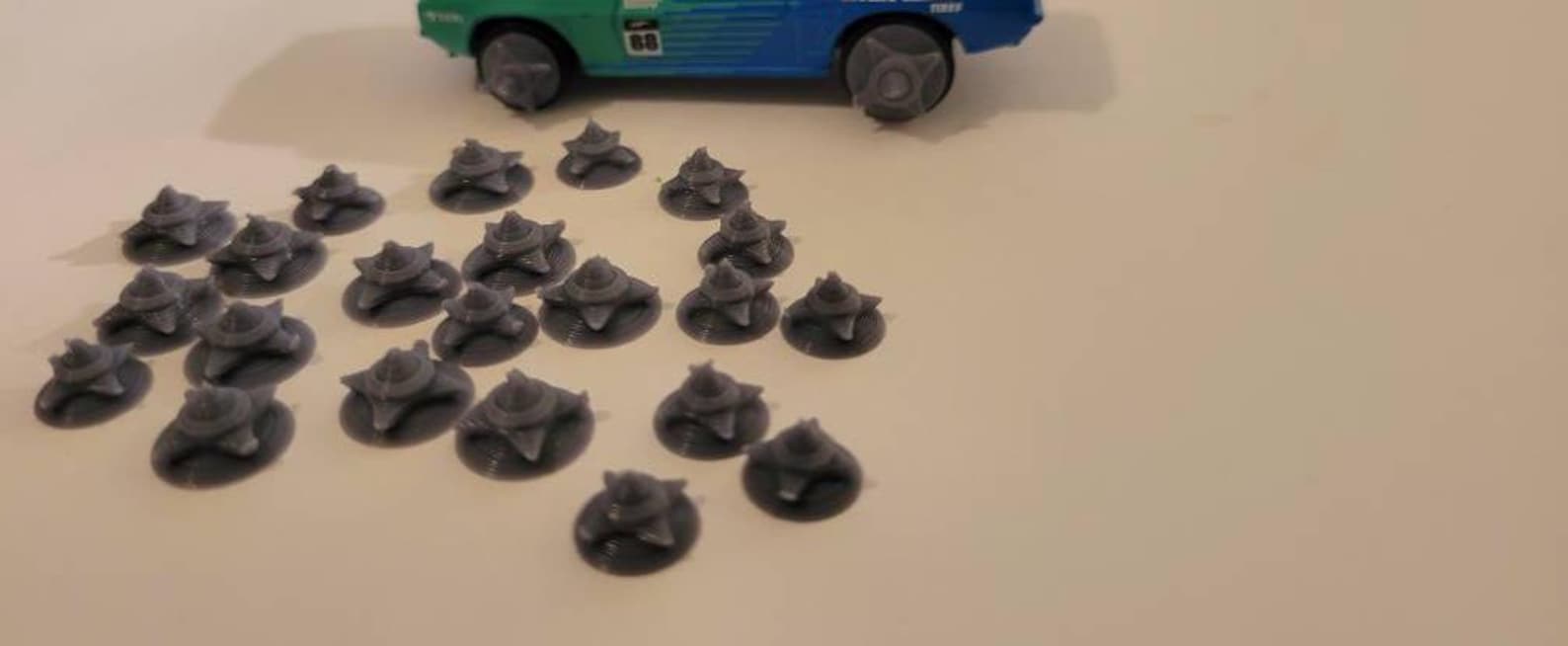 6 Sets of New Hub Caps Armor V2 for 1/64 Scale. 3d Printed. 24 Items ...