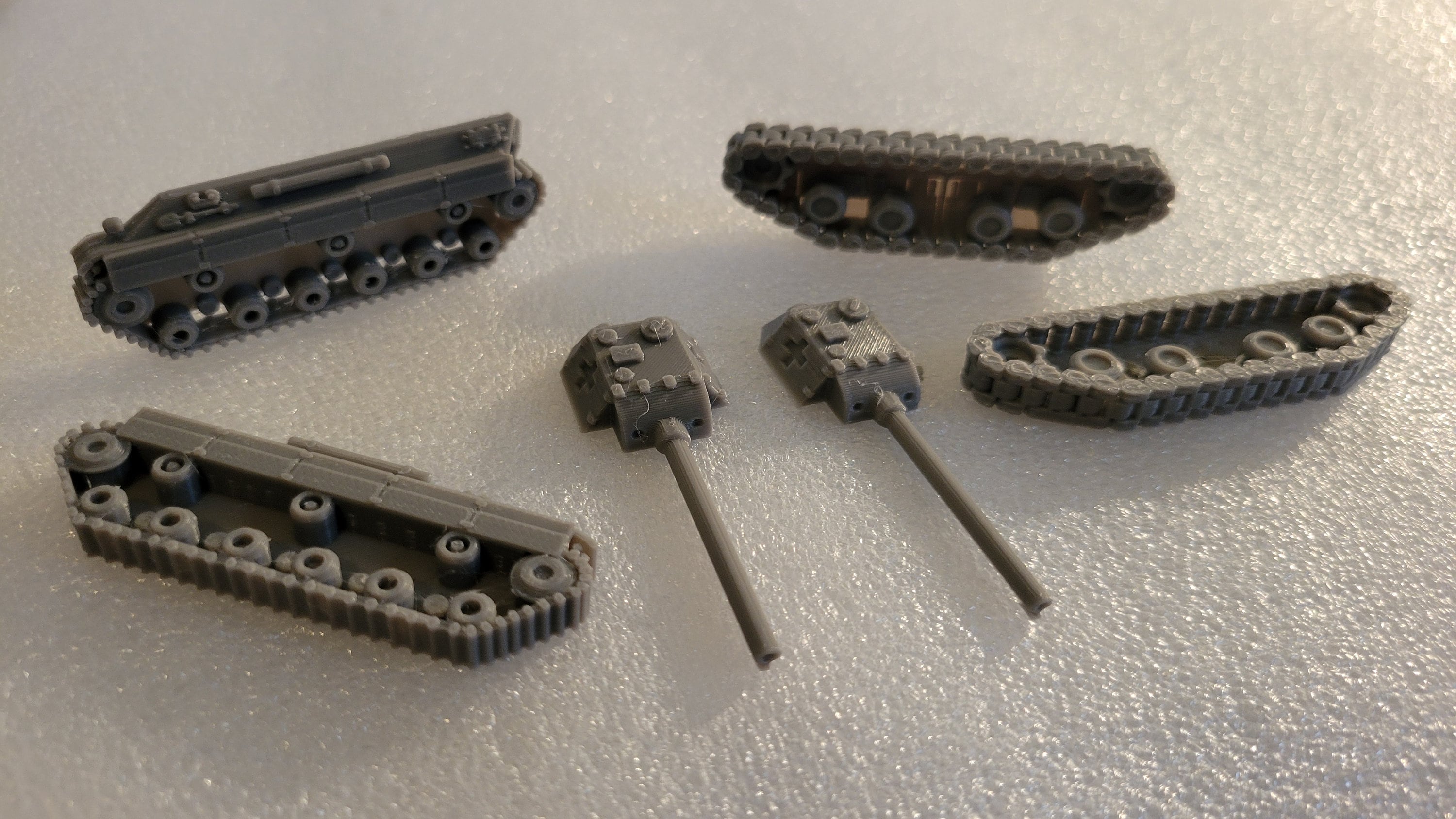 New Tank Tracks and Tank Turrets V3 for 1/64 Scale, 3d Printed. 6 Items ...