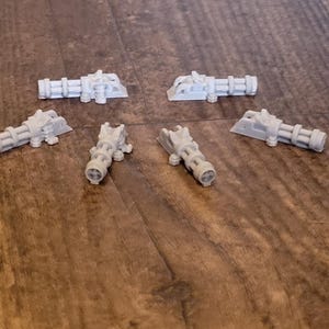 Grand Brutus Rail Guns for Custom Models .3d Printed, 6 Items All ...