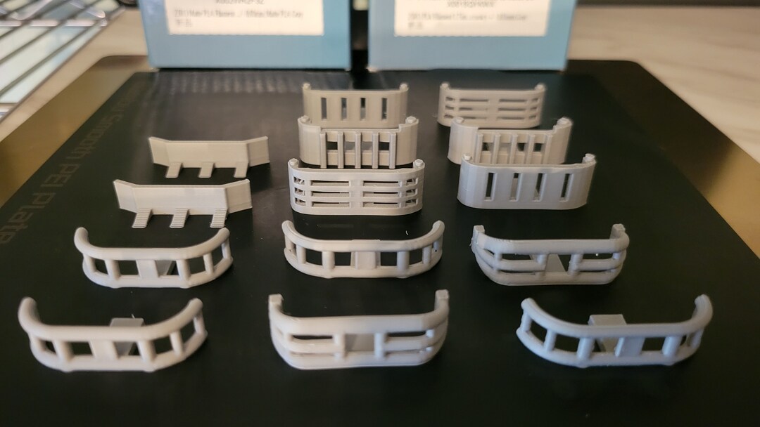 UPDATED Bash Bars and Ram Pack 14 Items. 1/64 Scale Silver 3d Printed ...