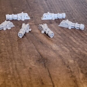 Grand Brutus Rail Guns for Custom Models .3d Printed, 6 Items All ...
