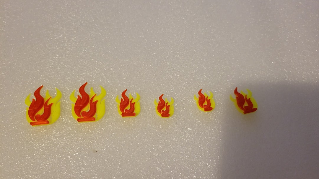 Burning FIRE for Diorama 1/64 Scale 3D Printed. 6 Items - Etsy