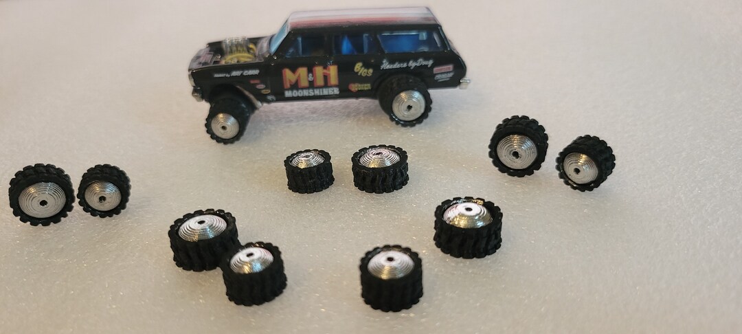 Gasland, Madmax, Chrome Center Mooney Wheels for Custom Hotwheels 1/64 ...