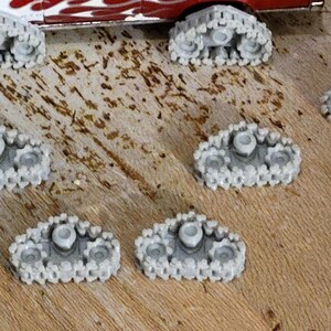 Half Tracks for Custom 1/64 Scale Cars, 3d Printed. 8 Items All ...