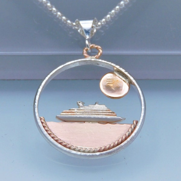 Ship Necklace - Etsy