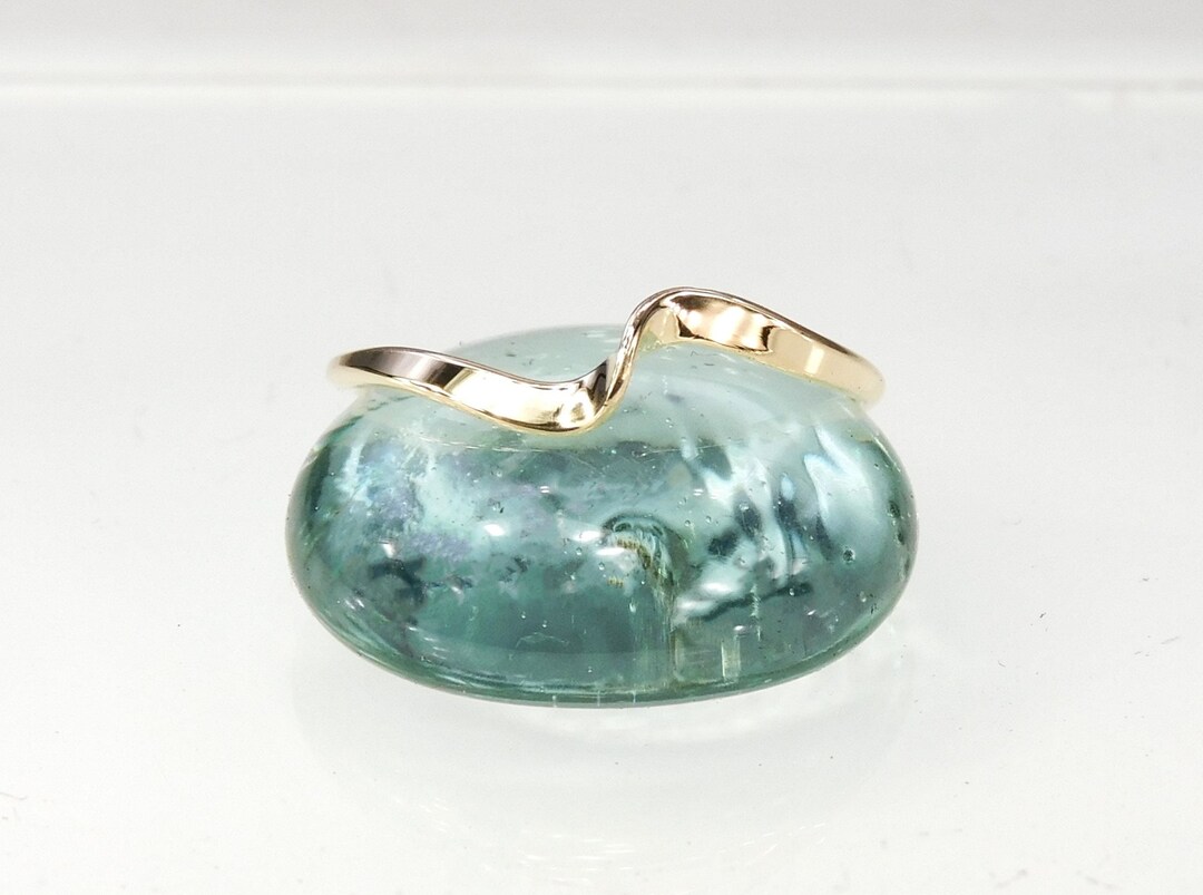 Gold Wave Ring 1.3mm Wide 14K Gold Filled Wave Stacking Ring - Etsy