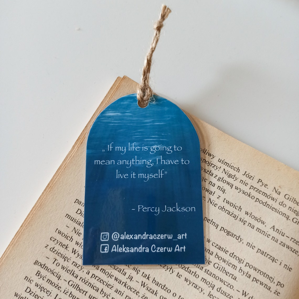 Percy Jackson Laminated Paper Bookmark | Etsy