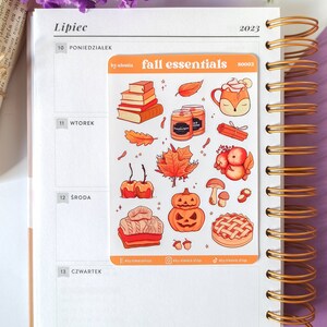 Fall Essentials Sticker Sheet | Cute Stationary | Bullet Journal ...