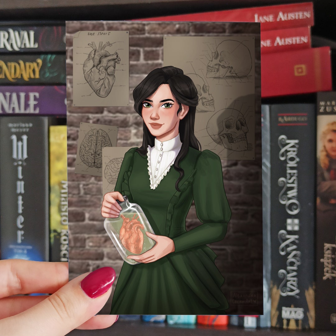 Audrey Rose Wadsworth And Thomas Cresswell Stalking Jack The Ripper Art Print Handmade Bookshelf