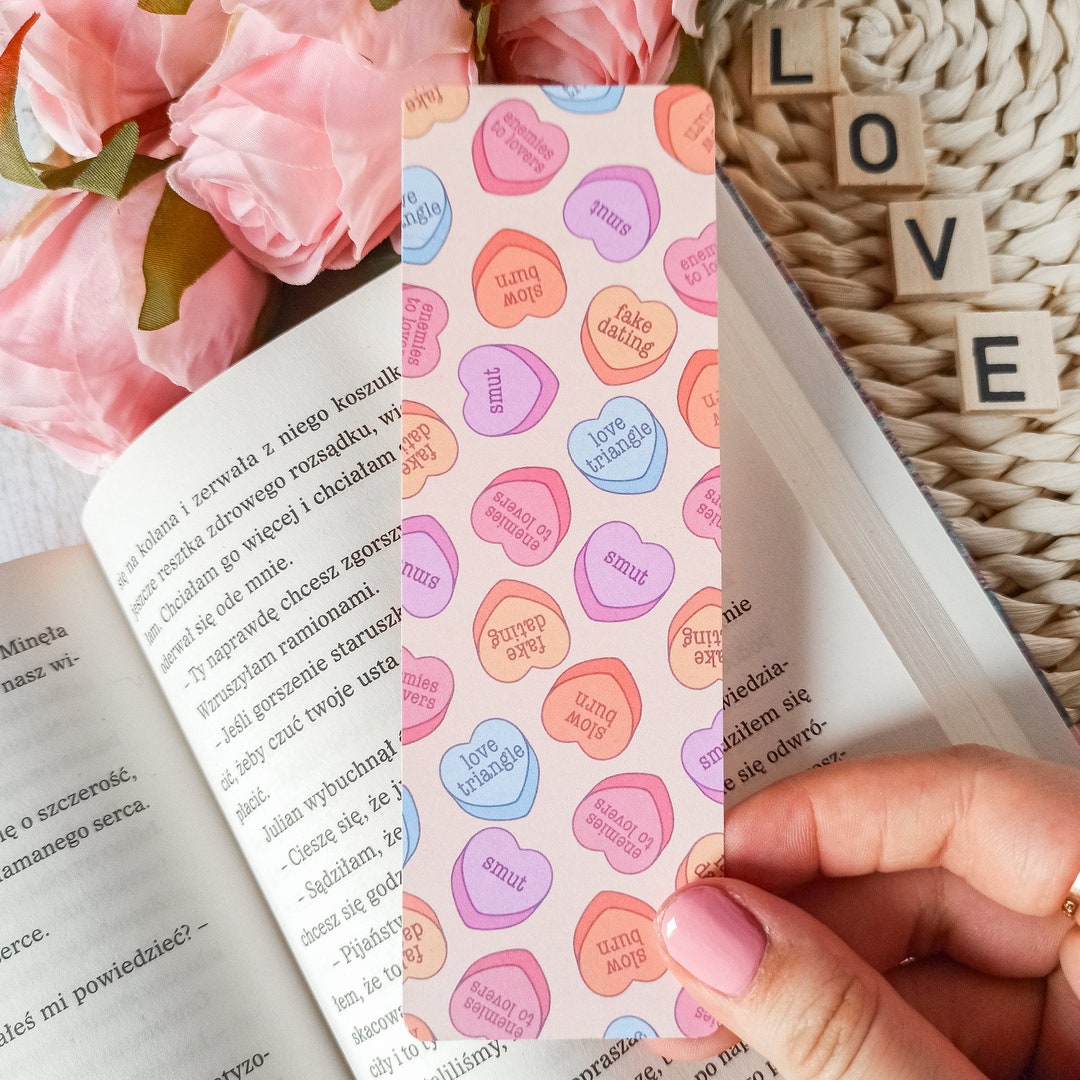 Book Tropes Candy Bookmark | Laminated or Cardstock | Handmade Bookmark ...