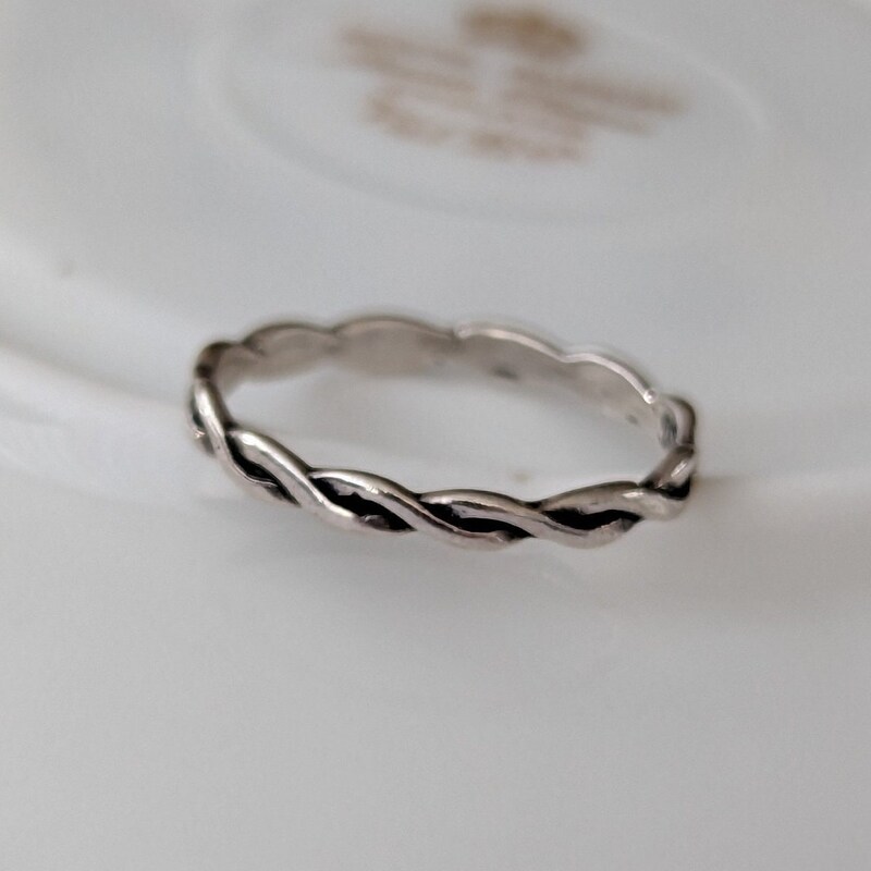 Silver Twisted Ring - Etsy