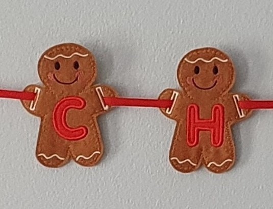Christmas Gingerbread Banner - Etsy UK