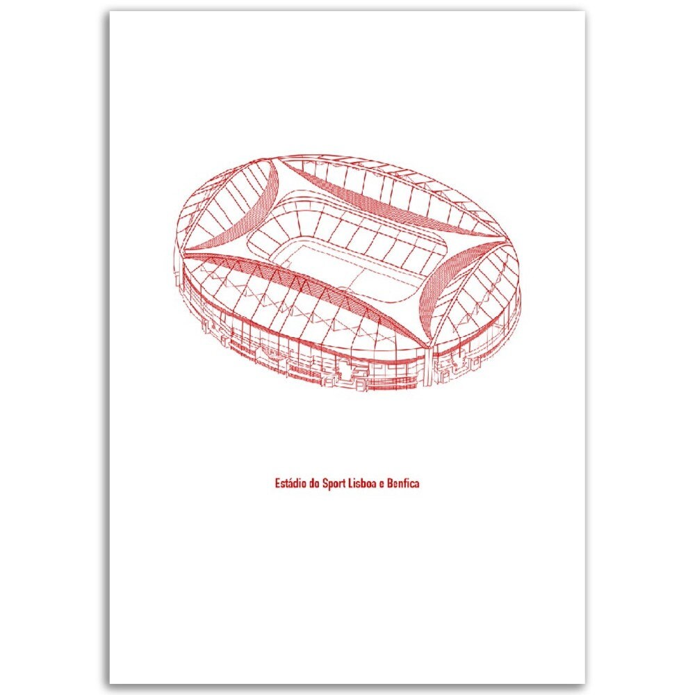 Estádio Do Sport Lisboa E Benfica Print Premium Matte Paper Poster ...