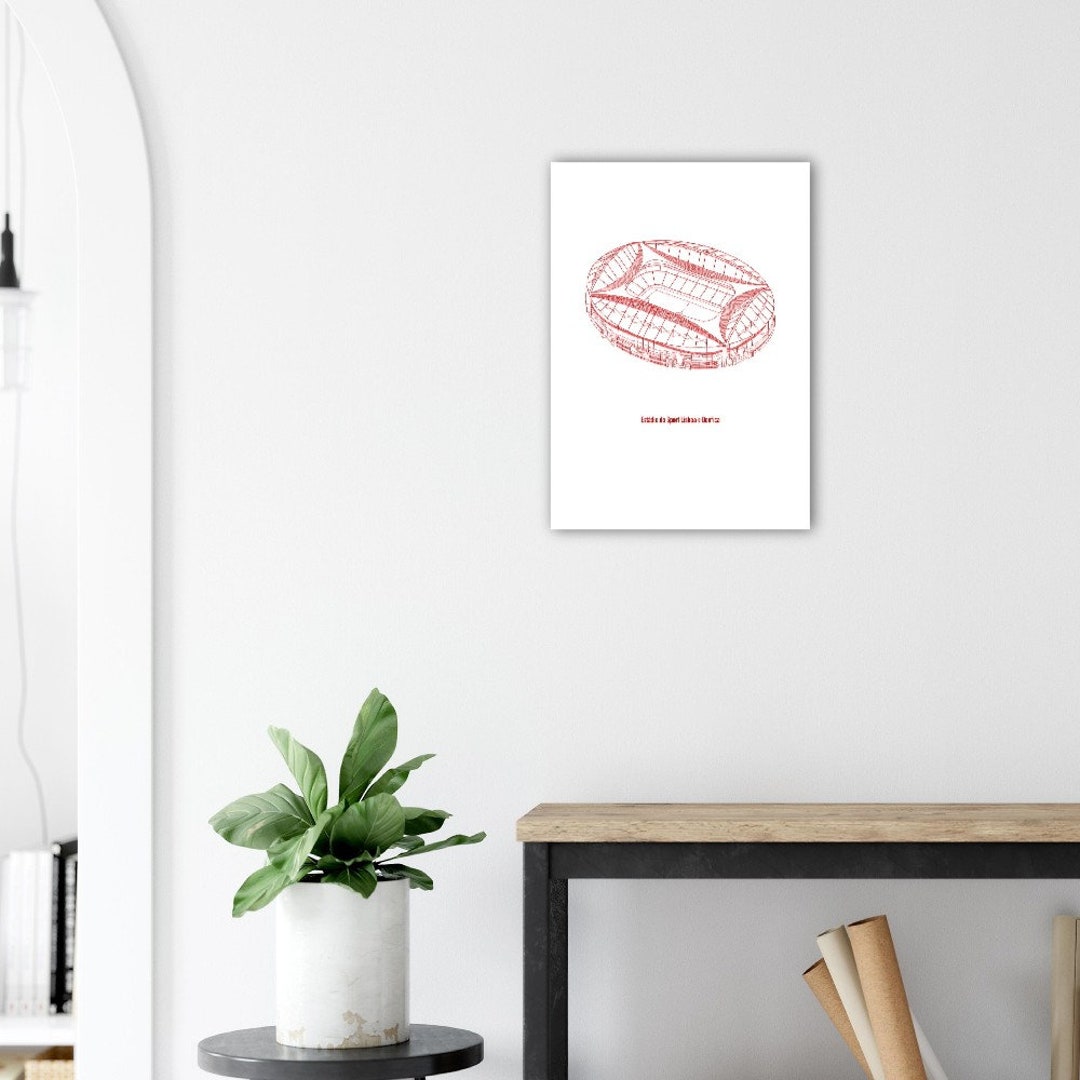 Estádio Do Sport Lisboa E Benfica Print Premium Matte Paper Poster - Etsy
