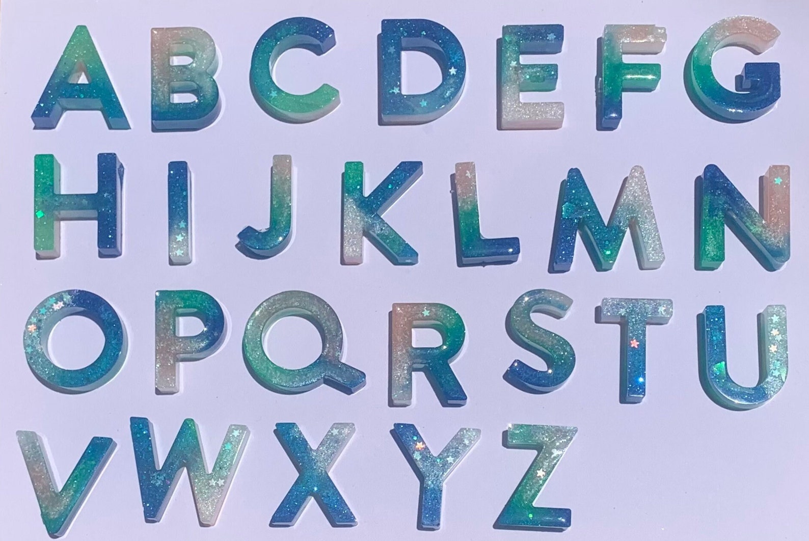 Resin Alphabet Letters - Etsy