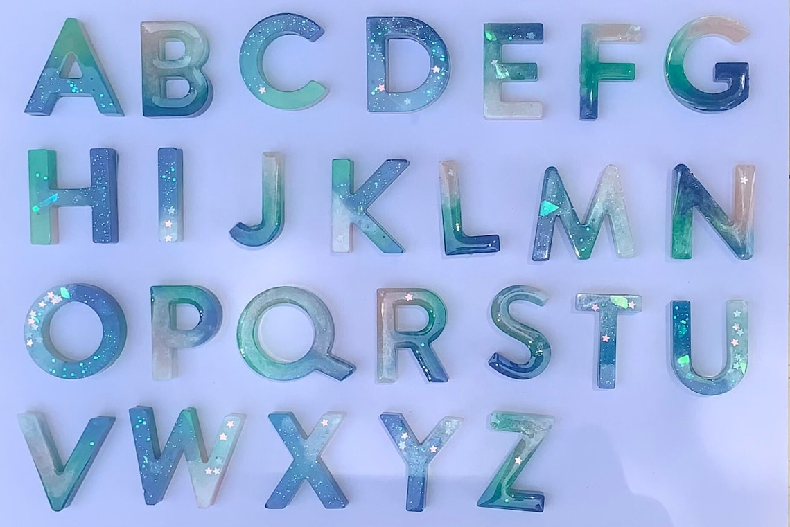 Resin Alphabet Letters - Etsy