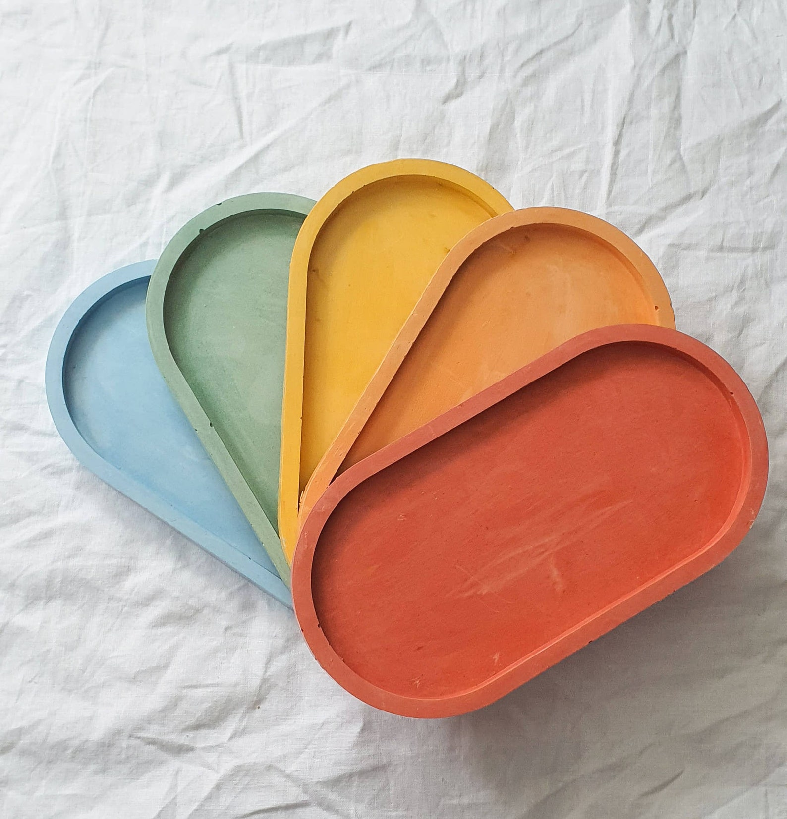 Coloured Oval Trays Decorative Trays Home Decor - Etsy