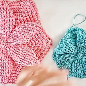 Crochet Pattern / Crochet Hexagon 3D Leaf Motif Written Pattern ...