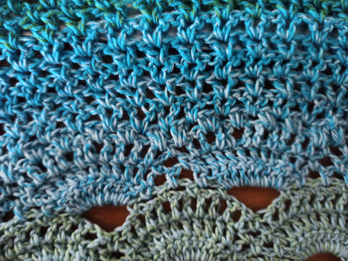 Crochet Triangle Shawl Pattern, Virus Granny V Stitch (PDF Download) - Etsy