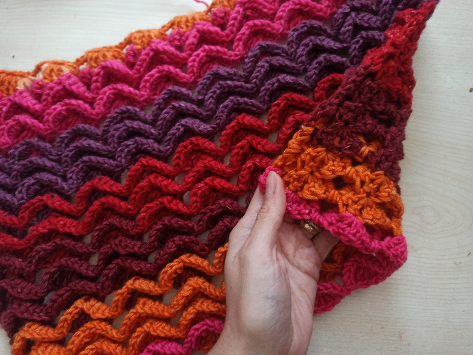 Crochet Pattern / Crochet 2 Rows Repeating 3D Baby Blanket Written ...