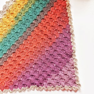 Crochet C2C Triangle Shawl Pattern, Easy Beginner Tutorial (PDF ...