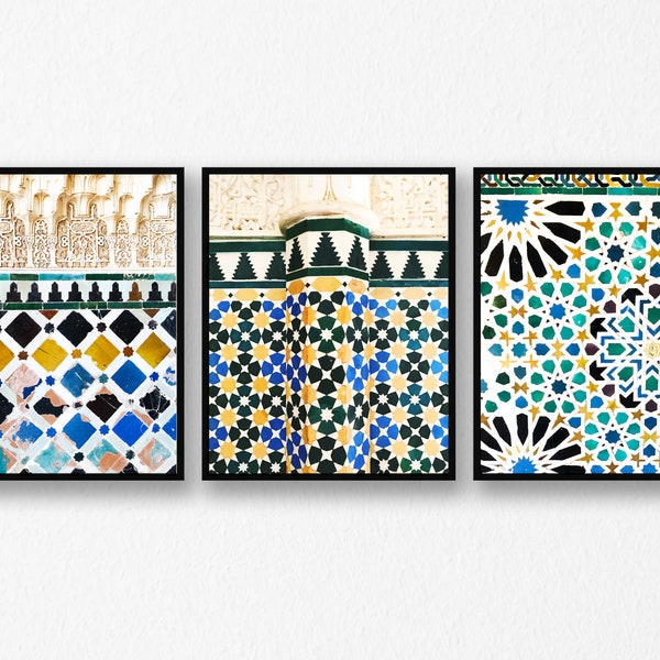 Alhambra Tile Art Print - Etsy