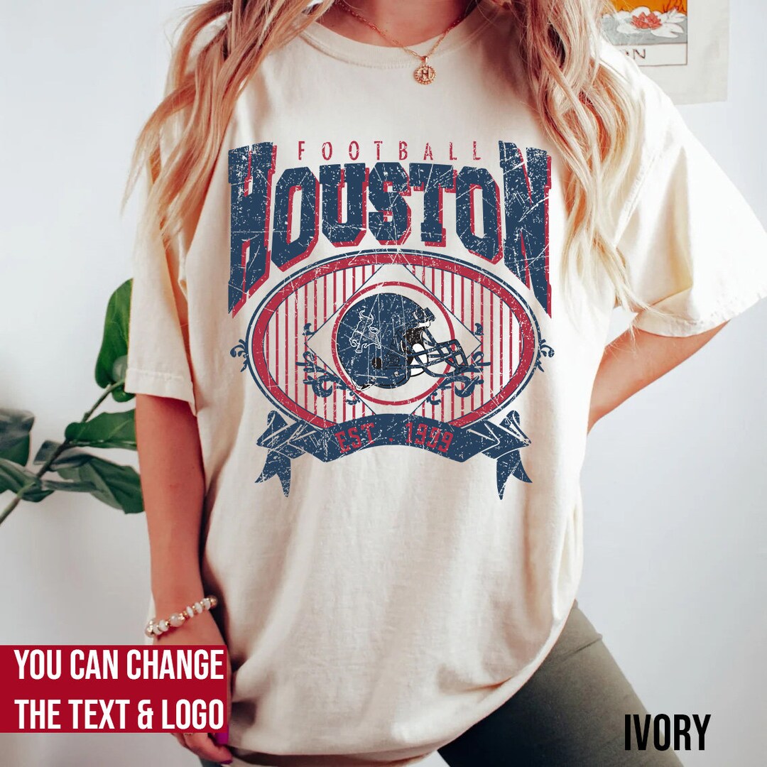 Comfort Colors Houston Football Shirt, Houston Football Sweatshirt ...