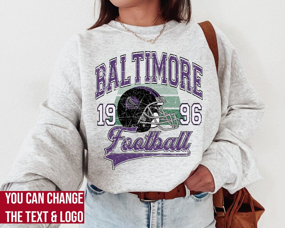 Baltimore Football Sweatshirt , Baltimore Football Shirt , Vintage ...