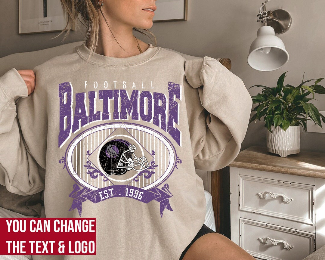 Baltimore Football Sweatshirt , Baltimore Football Shirt , Vintage ...