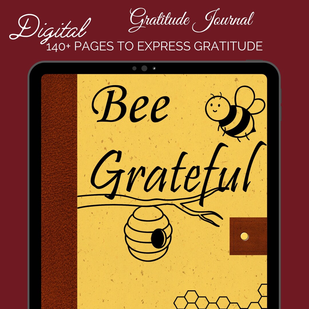 Gratitude Journal | Digital Gratitude | Bee Grateful | A Year of ...