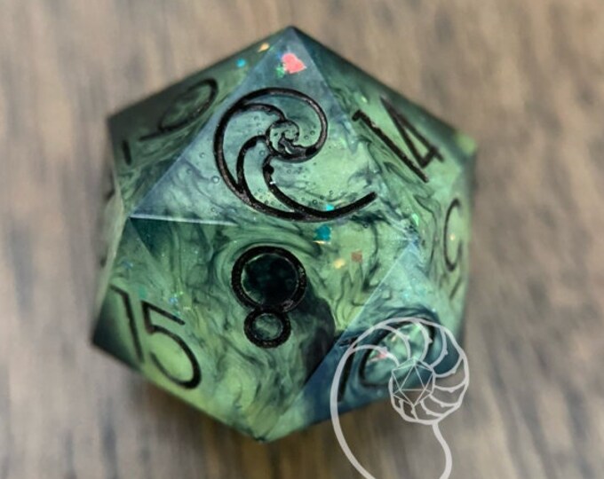 Stinking Cloud RPG Dice - Logo D20 Die - by Duality Dice on Etsy - Etsy