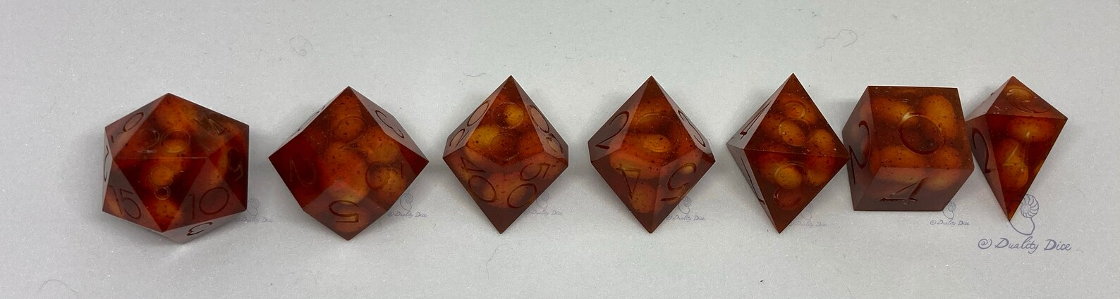 Baked Bean Cursed Food Dice Set 8 Piece TTRPG Set Duality Dice - Etsy