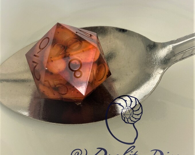 Baked Bean Cursed Food Dice SINGLE D20 TTRPG Dice Signature - Etsy